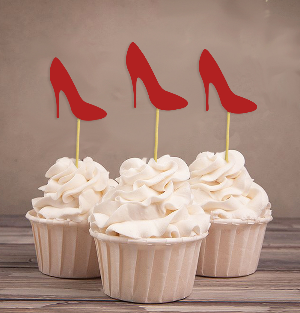 Darling Souvenir, High Heel Bridal Shower Cupcake Toppers, Wedding ...