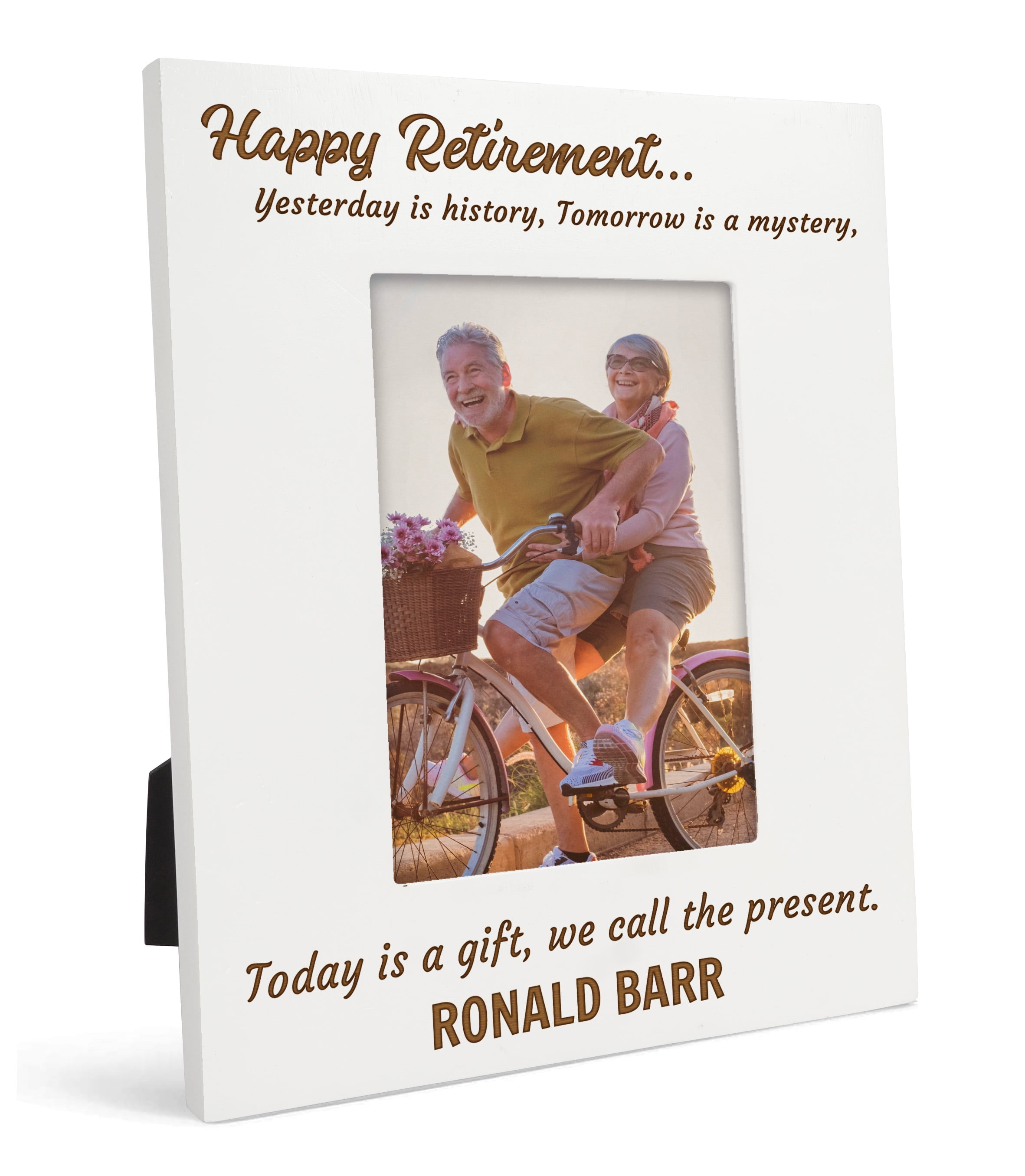 Darling Souvenir MADE WITH LOVEPersonalized WoodEngraved Retirement ...