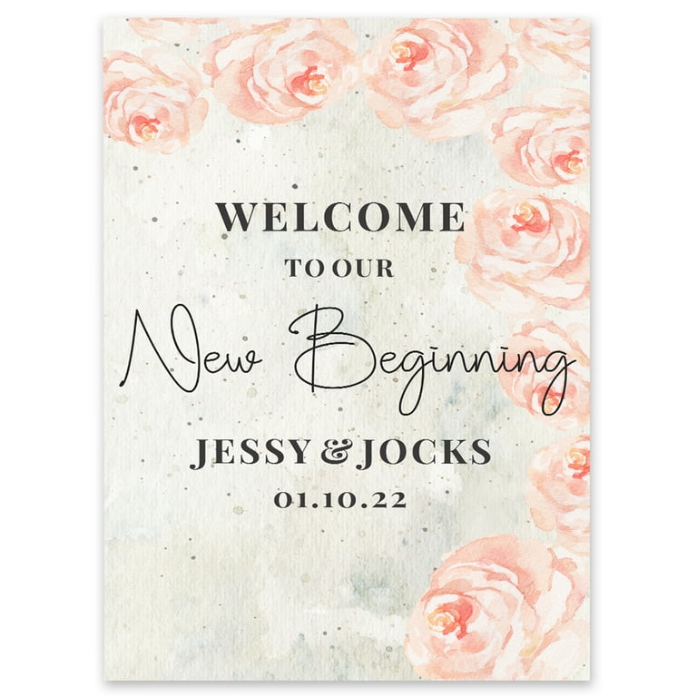 Rose With Banner Cartoon Watercolor Painting Plants Flowers White