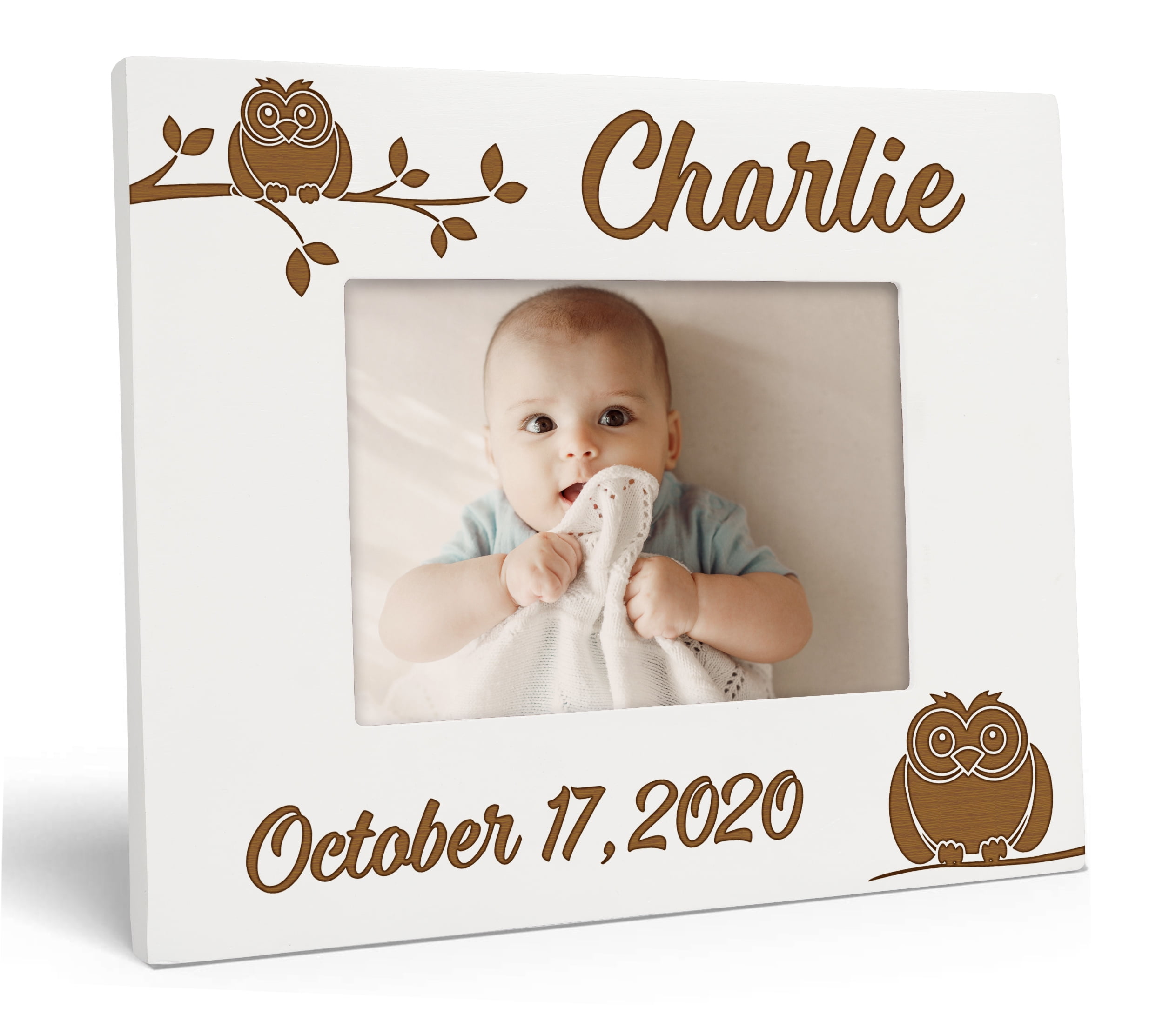 Darling Souvenir MADE WITH LOVEPersonalized WoodEngraved Baby Picture ...