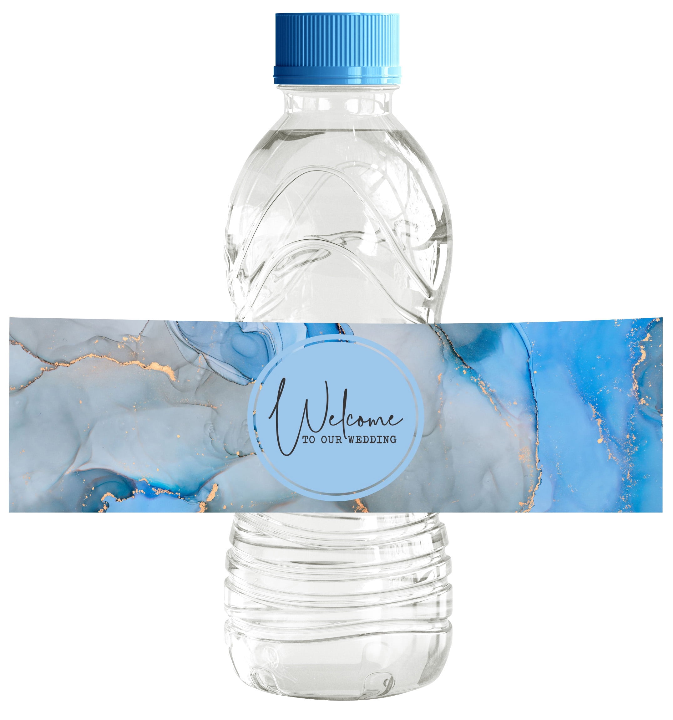 Darling Souvenir Marble Texture WaterBottleLabels Self Adhesive Party ...
