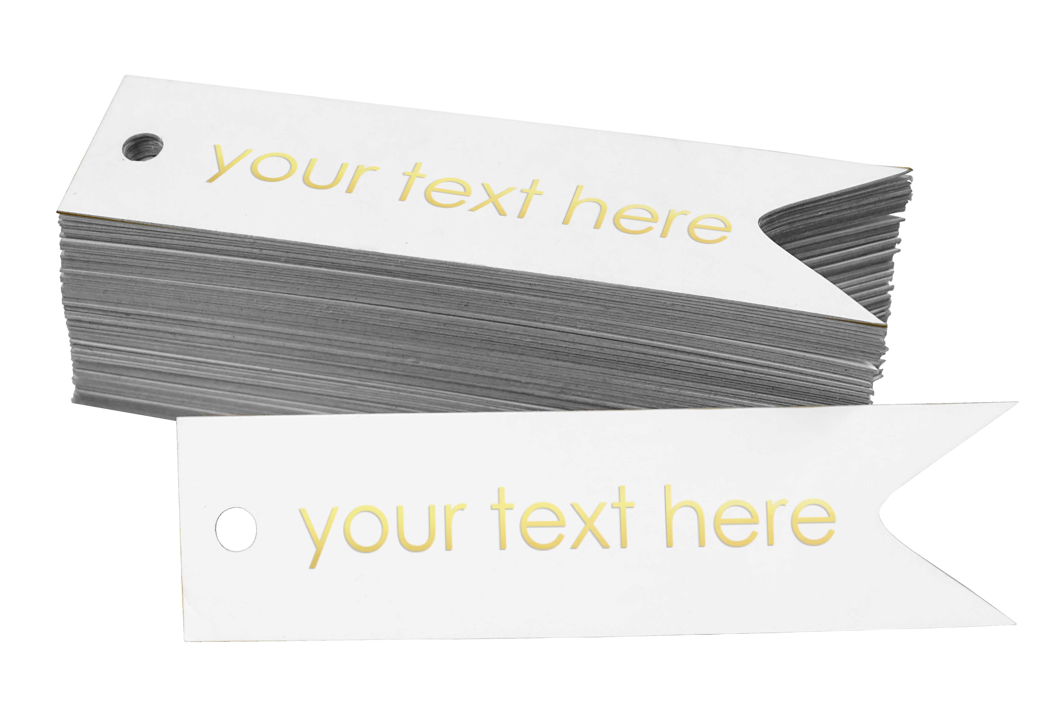 Darling Souvenir Pack Of 100 Your Text Here Party Paper Tags DIY Craft ...