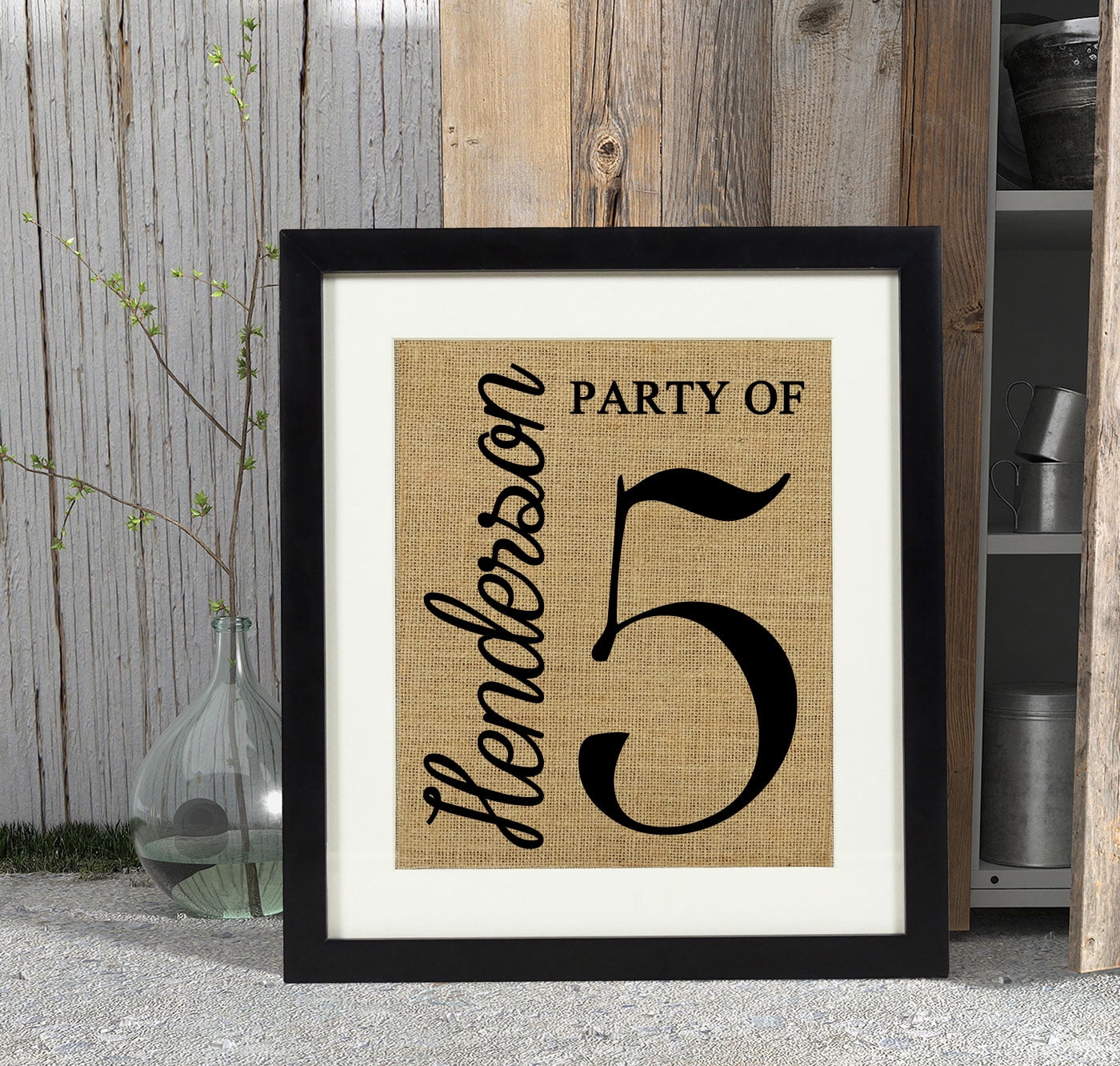 Darling Souvenir Party of 5 Sign Pregnancy Announcement Burlap Print ...
