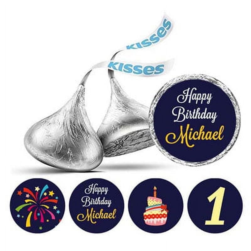 Darling Souvenir Personalized Chocolate Labels 1st Birthday Custom Name ...