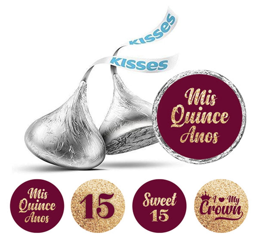 Darling Souvenir Quinceanera 15 Birthday Stickers for chocolate Candy ...