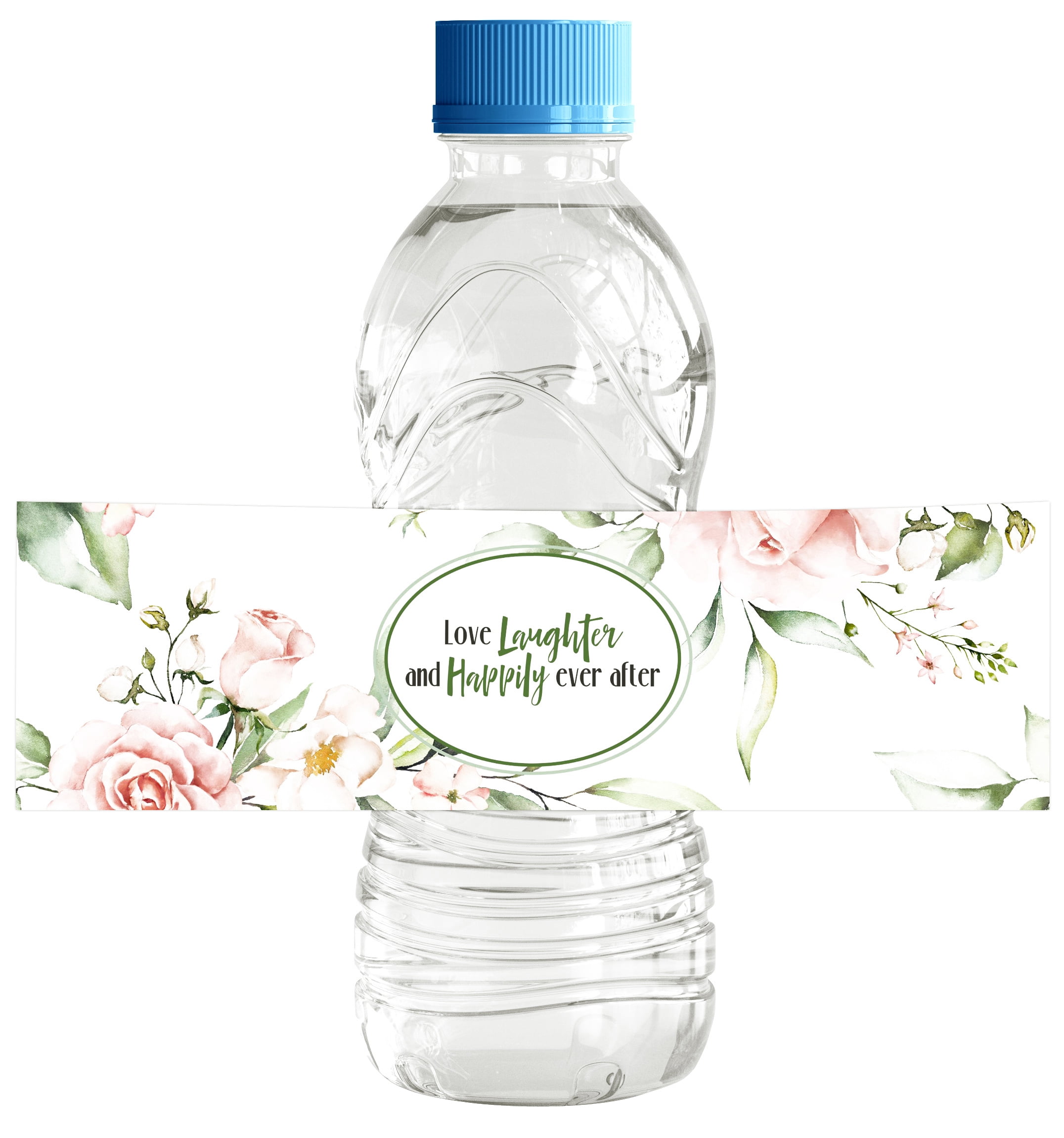 Darling Souvenir WaterBottleLabels Floral Theme Easy To Use Party ...