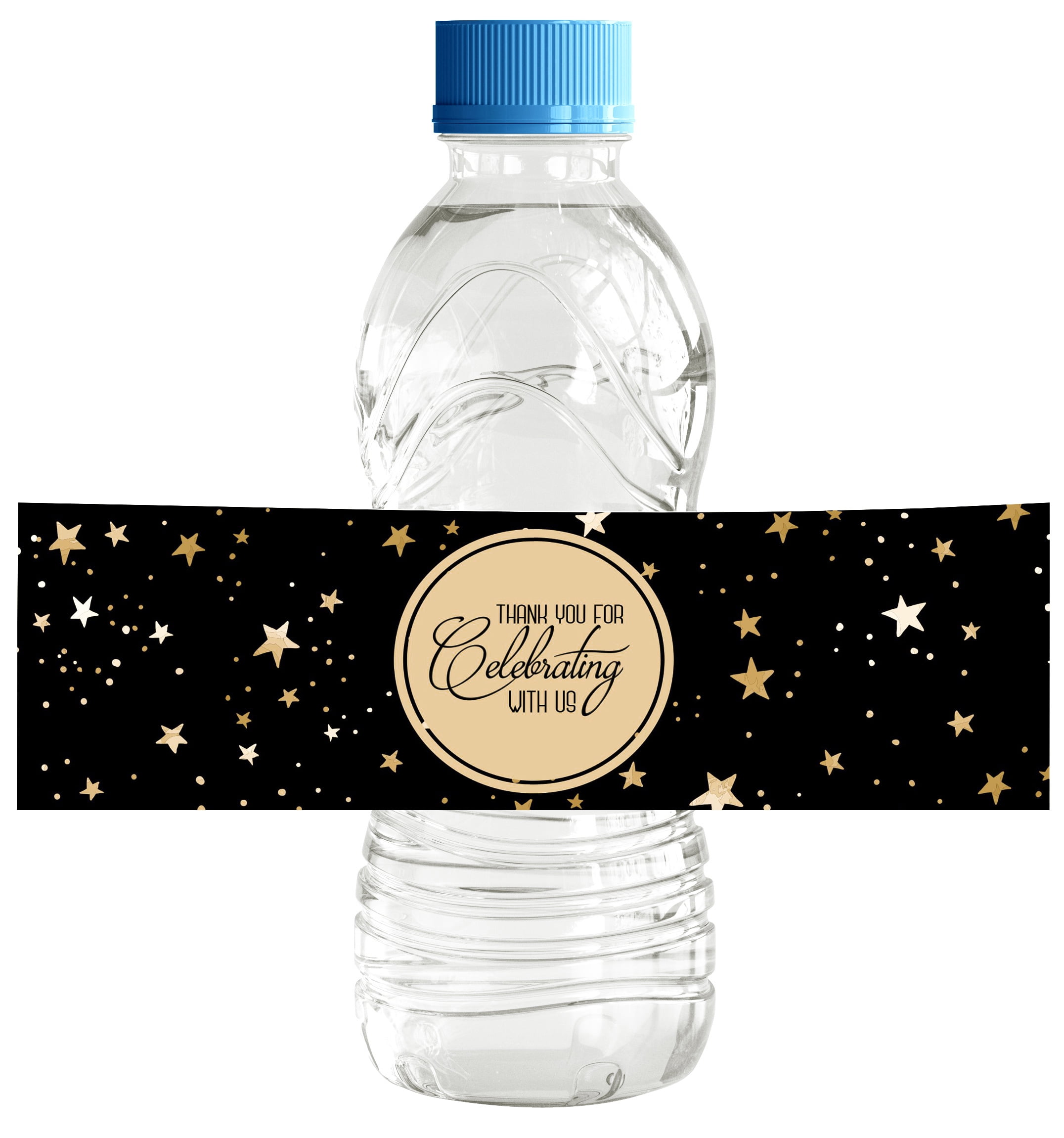 Darling Souvenir WaterBottleLabels Star Self Adhesive Party Supplies ...