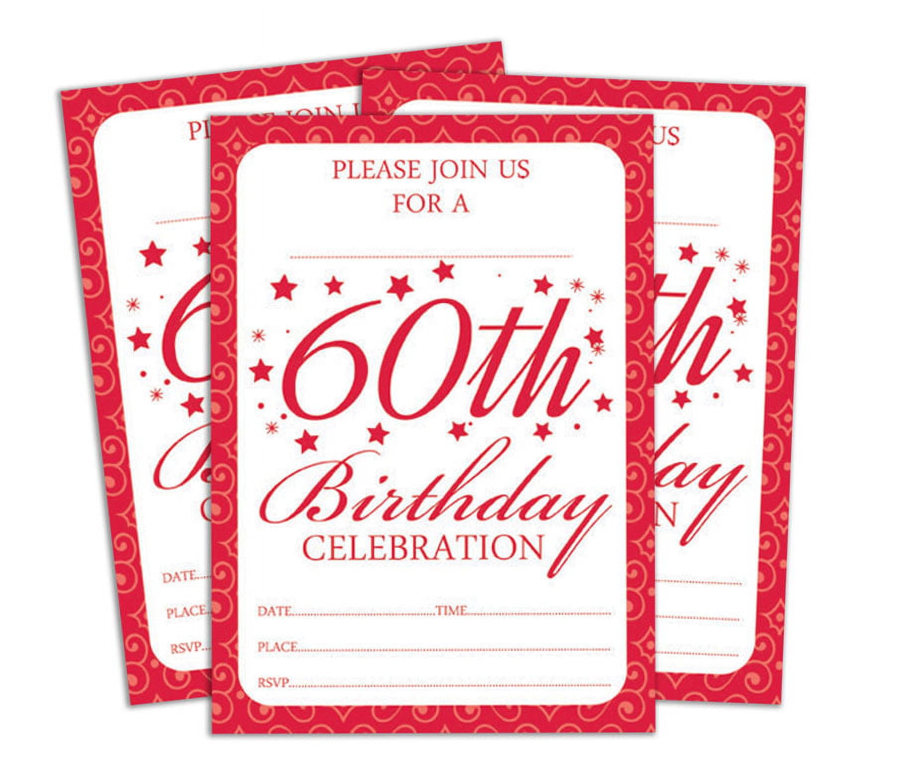 Darling Souvenir White Birthday Invitation Card Printable Elegant Fill ...