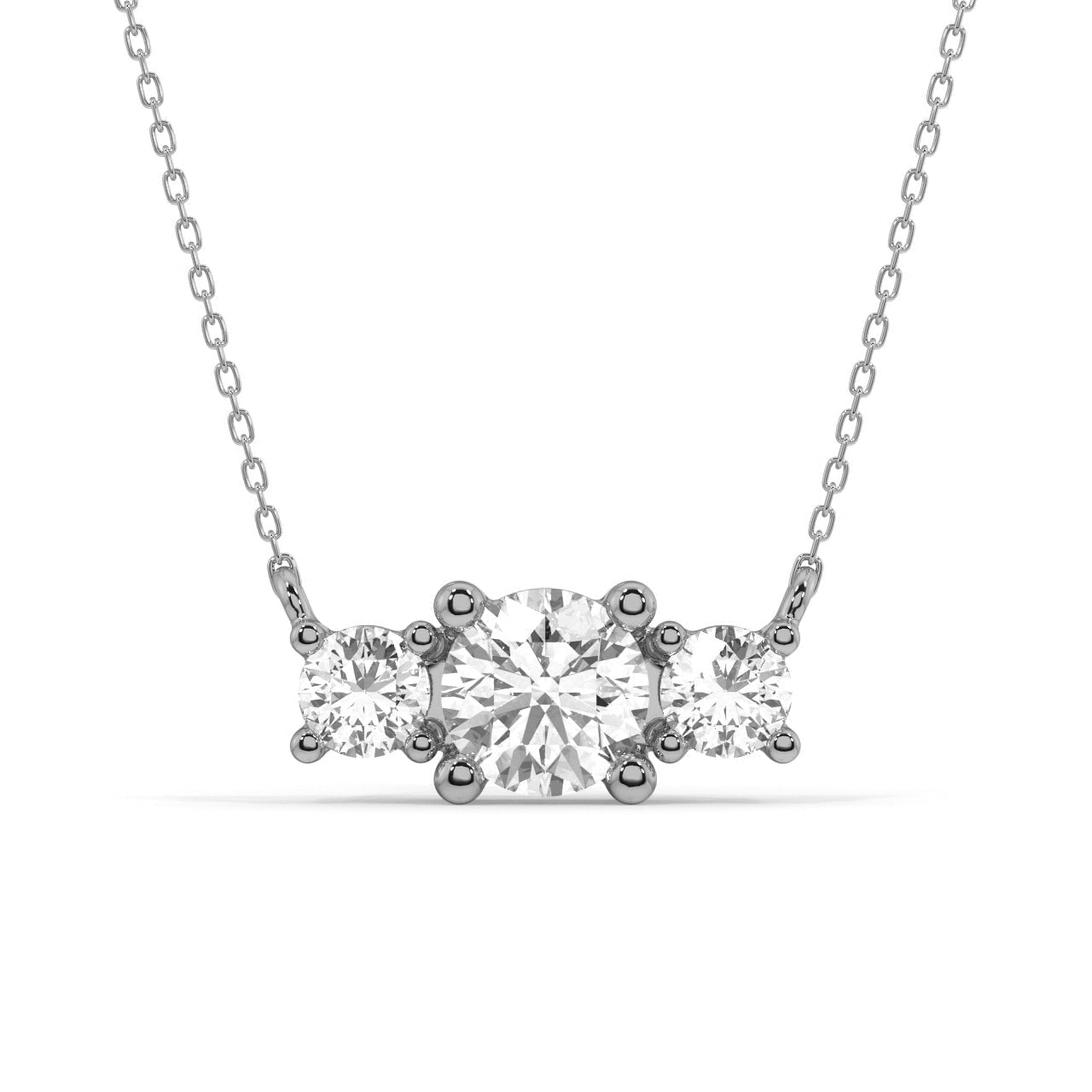 Silvermist Jewelry Darling Trio Necklace 18K White Gold over 925 ...