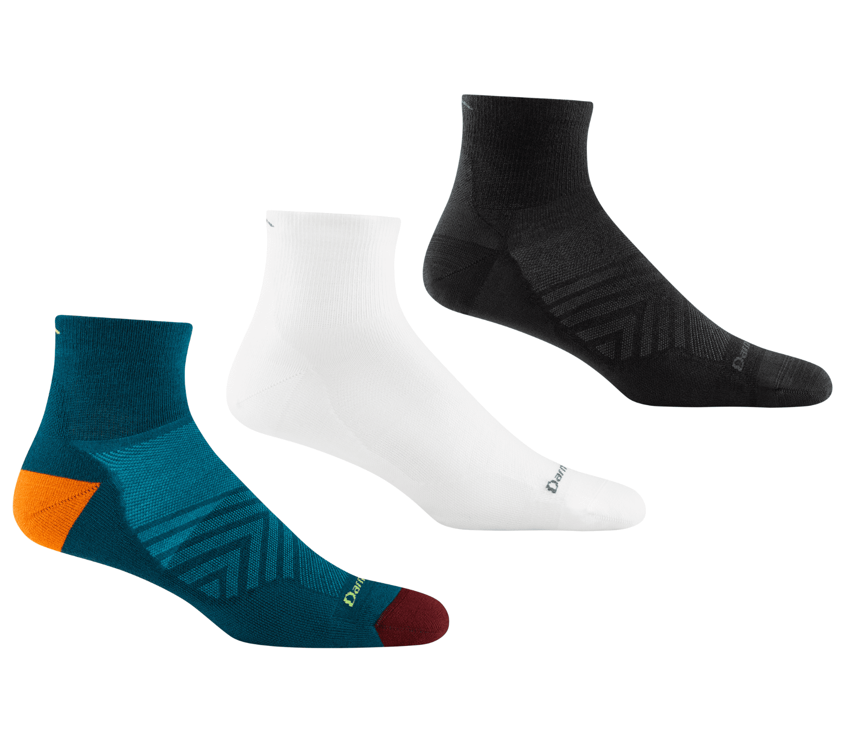 Darn Tough Men's Run Variety Pack Quarter Ultra-Lightweight Running ...