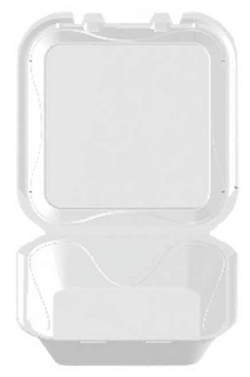 Darnel EPS 1 Compartment Hinged Container, White, 1/CS/200 (78980004 ...