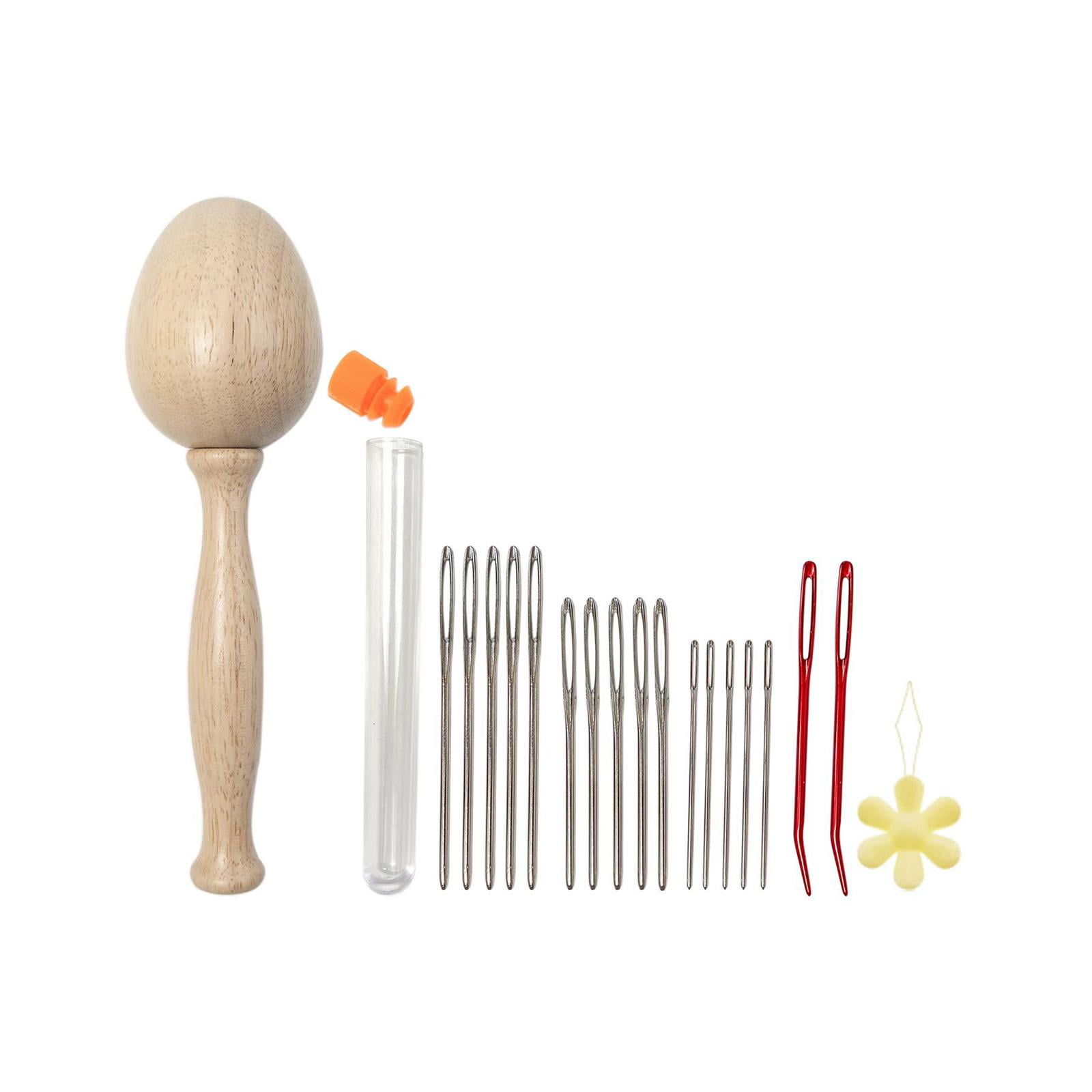 Darning Egg Darning Set Sewing Easy to Hold DIY Wood Darning for Socks ...