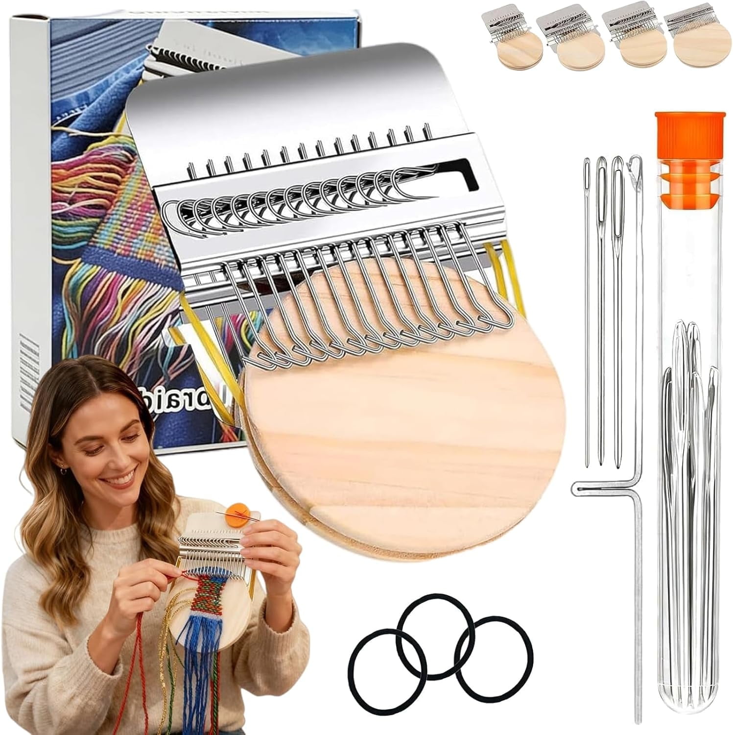 Darning Loom - Knit Patch Kit, 6 Models Knit Patch Loom 2.0 Kit with 9 ...