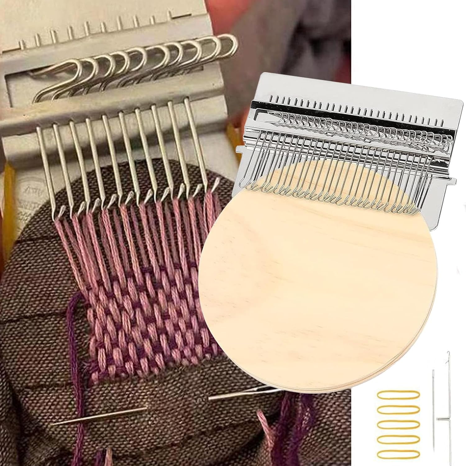 Darning Mini Loom Machine 28 Hooks Small Speedweve Weaving Loom Small ...