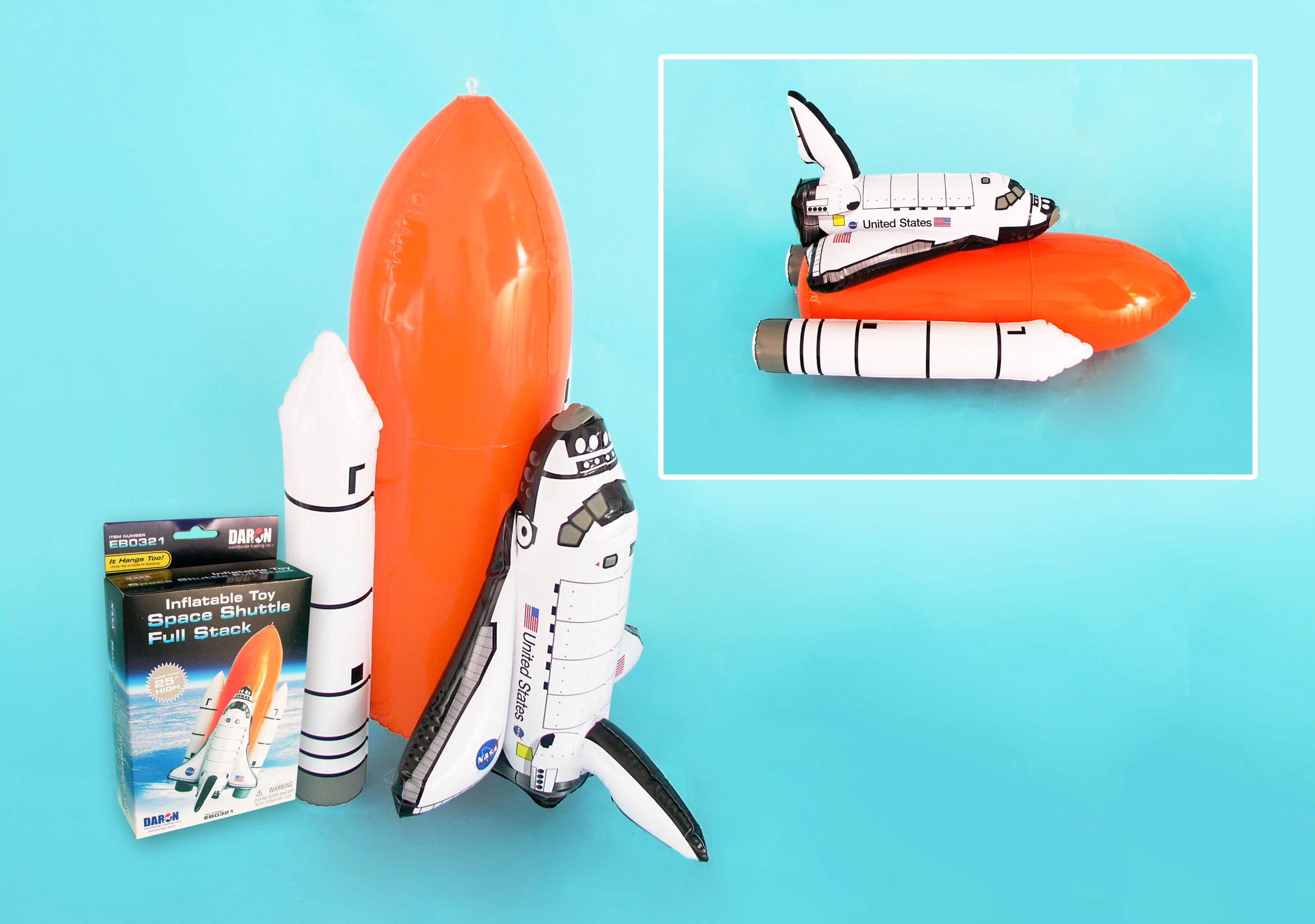Daron EB0321 Space Shuttle Full Stack Inflatable - Walmart.com