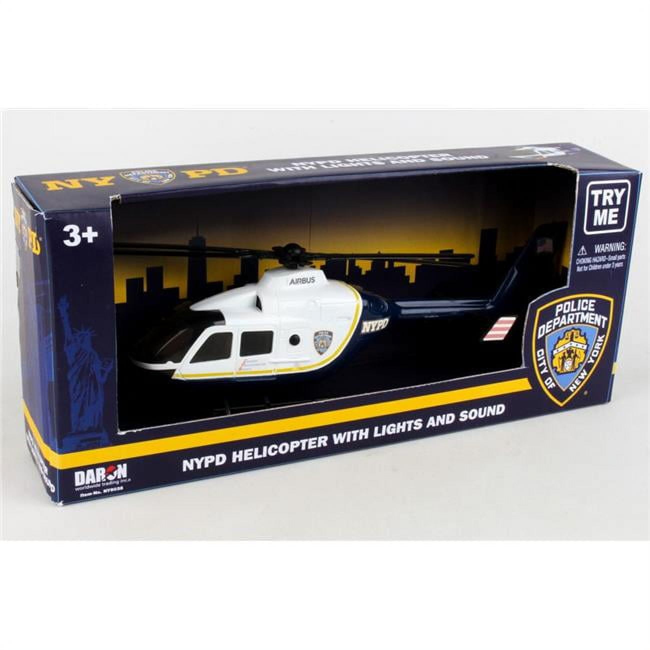 Daron Nypd Police Helicopter with Lights & Sound Toy - Walmart.com