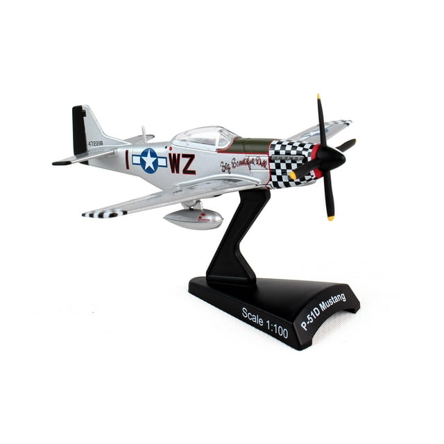 Daron Postage Stamp Die Cast P-51D Mustang WWII fighter 1/100 Scale ...