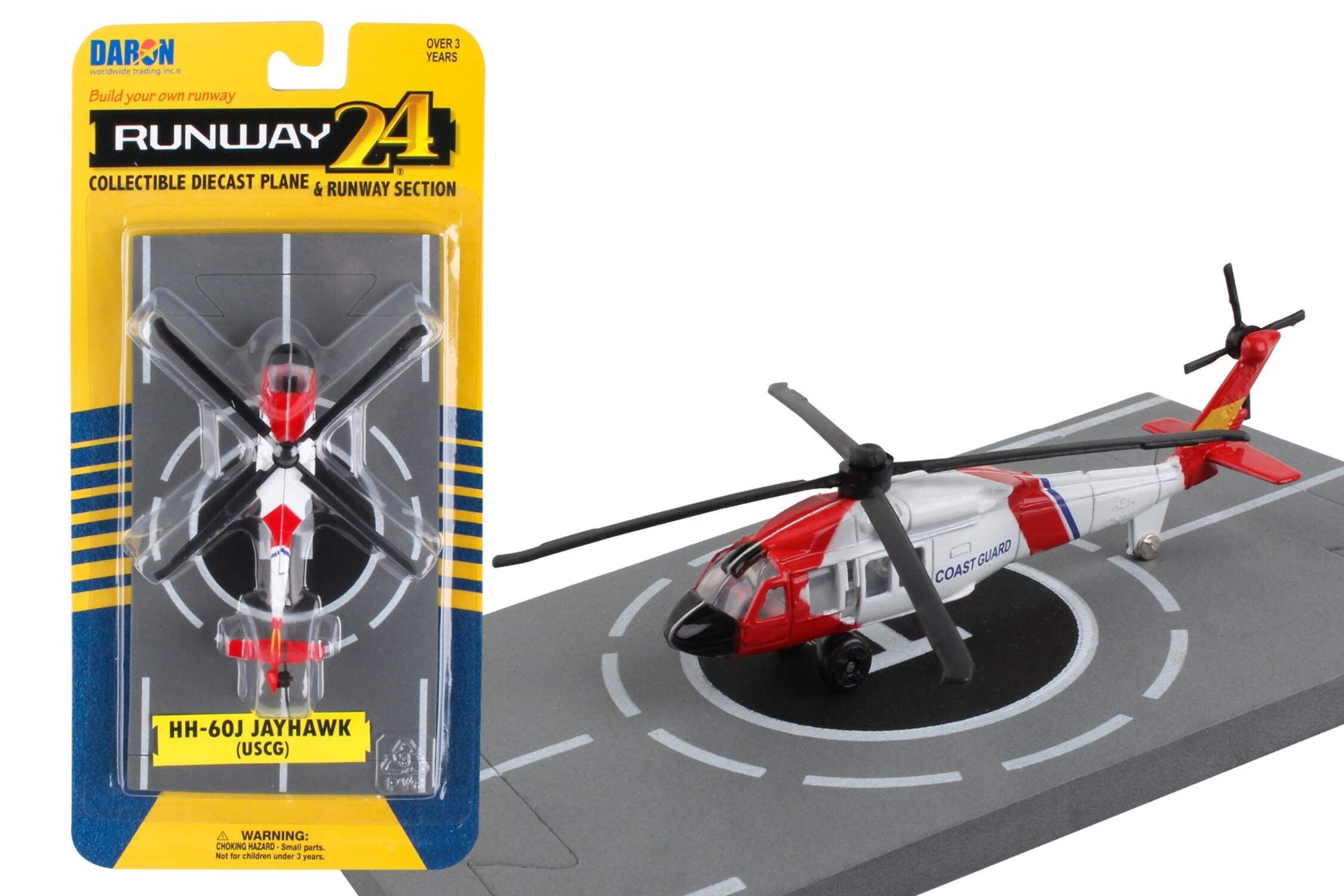 Sikorsky HH-60J Jayhawk Helicopter White and Red "United States Coast ...