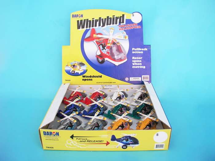 Daron TM408 Whirly Bird Pullback Helicopter 12 Pieces - Walmart.com