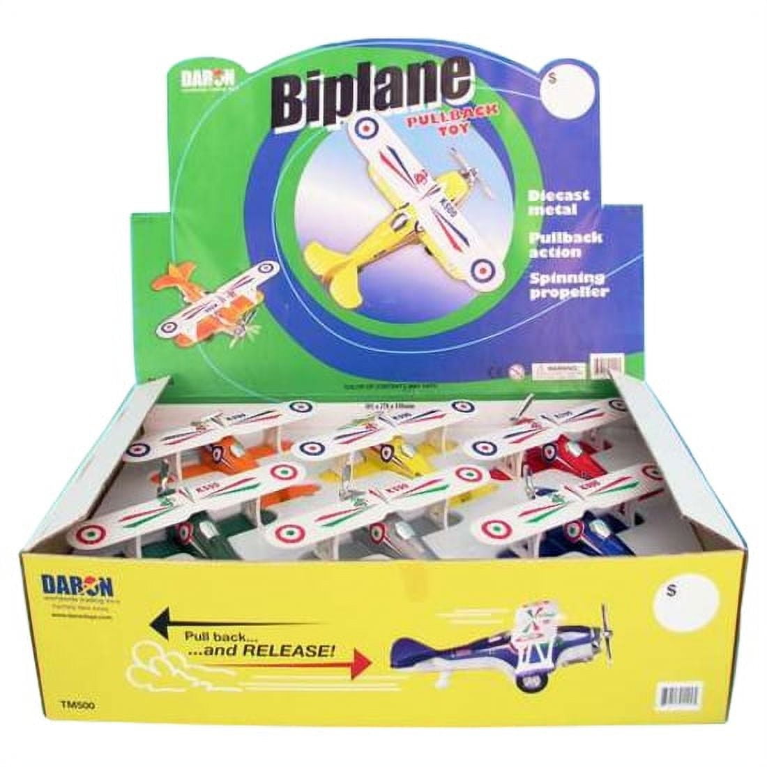 Daron TM500 Fancy Flight Pullback Biplane - 12 Piece Assortment ...