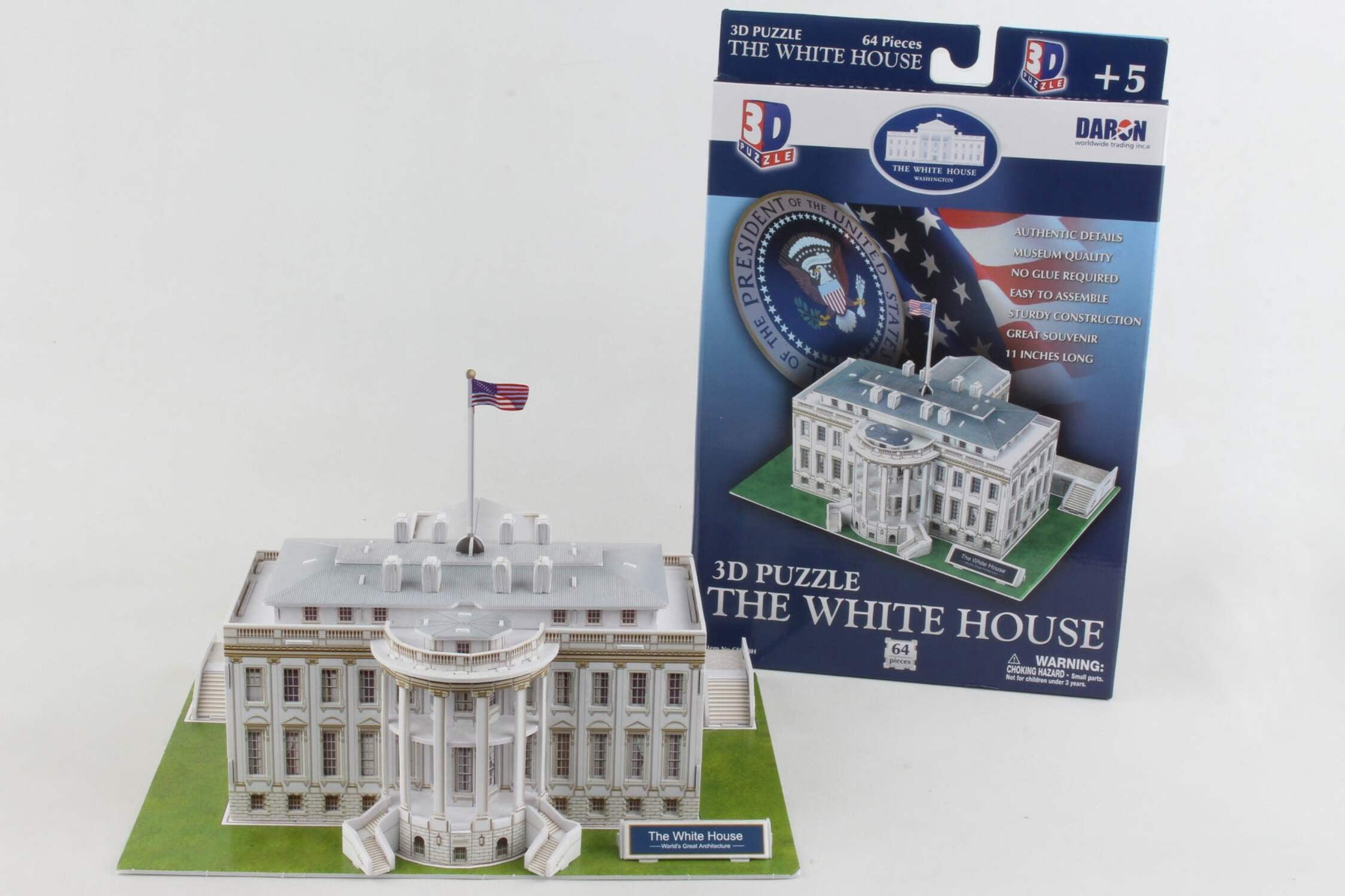 WHITE HOUSE 3D PUZZLE 64 PIECES - Walmart.com