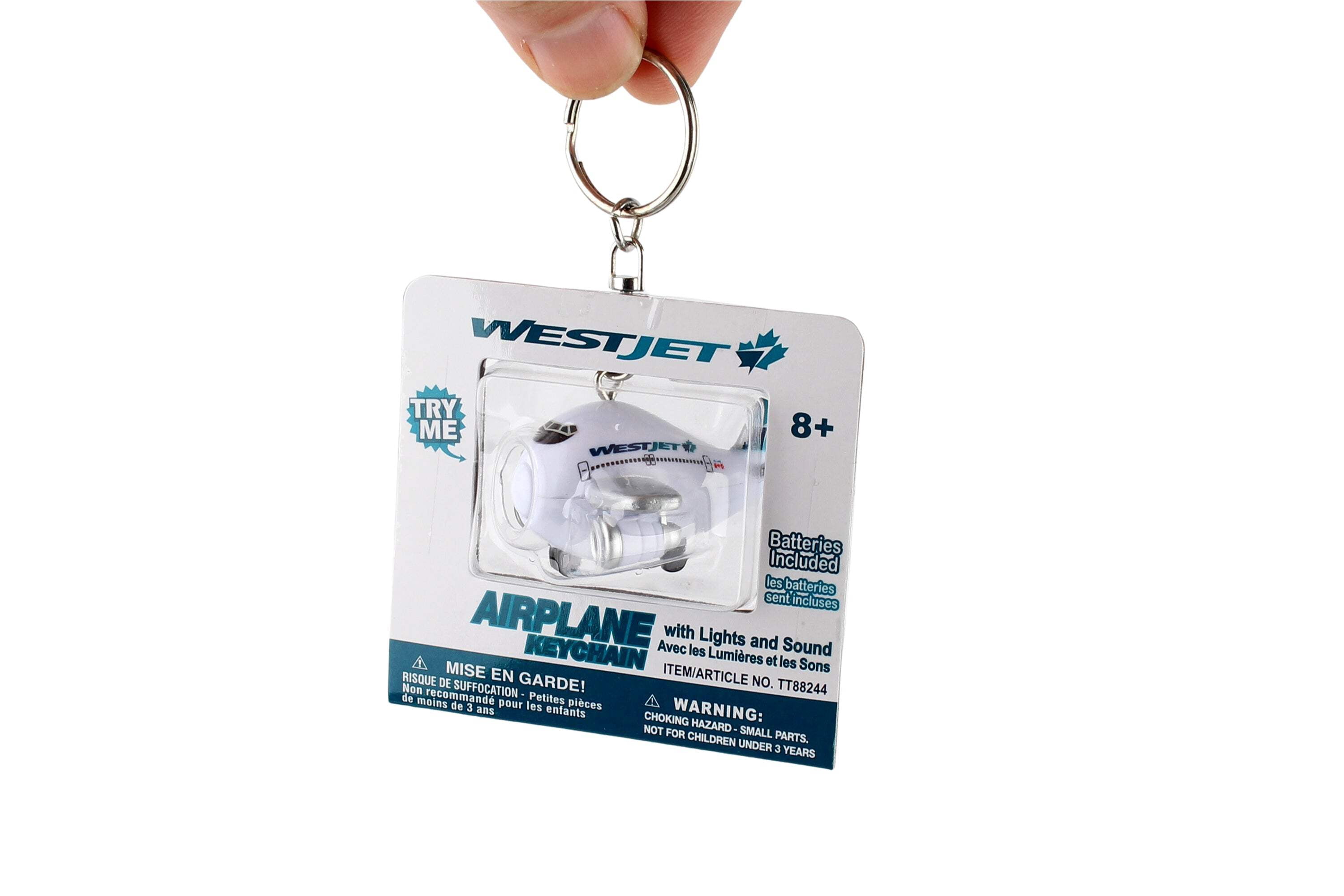 Daron Worldwide Trading TT88244 Westjet Keychain with Light and Sound ...