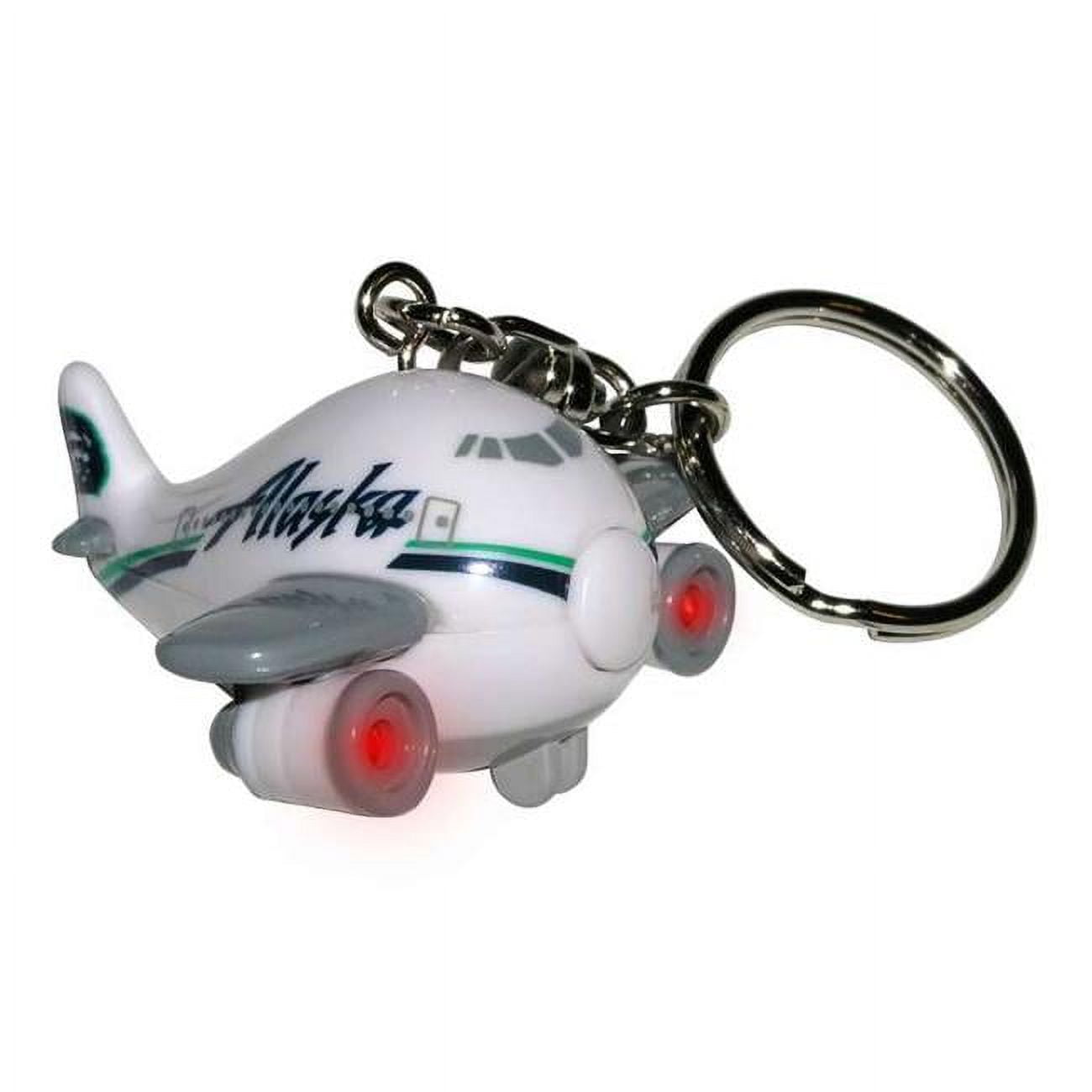 Daron Worldwide Trading TT88445 Alaska Airline Keychain with Light and ...