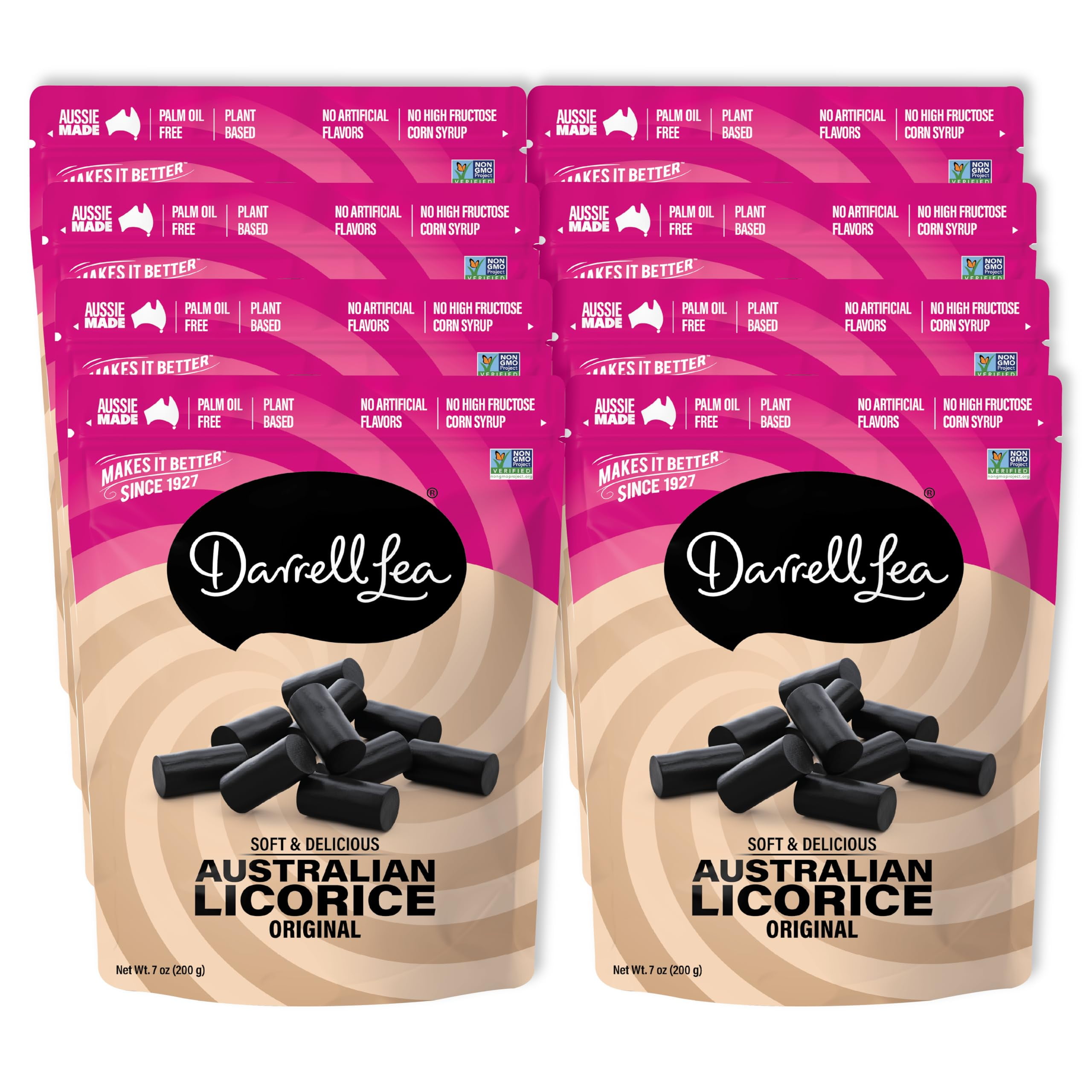 Darrell Lea Soft Australian BCF26 Licorice, Non-GMO, No Palm Oil, Plant ...
