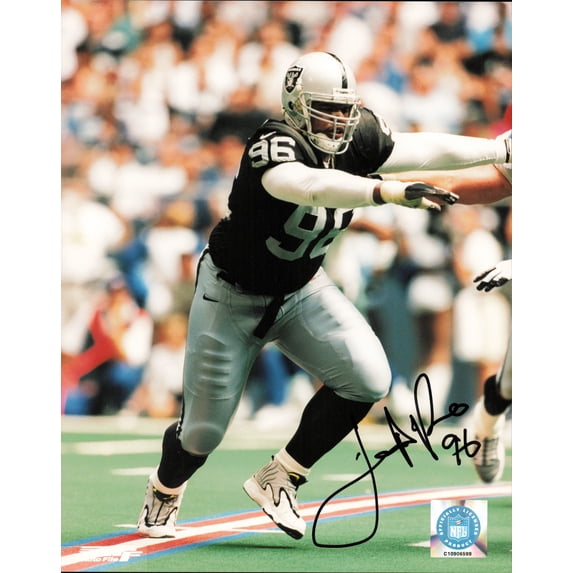 Darrell Russell Autographed 8x10 Photo Oakland Raiders SKU #257310 ...