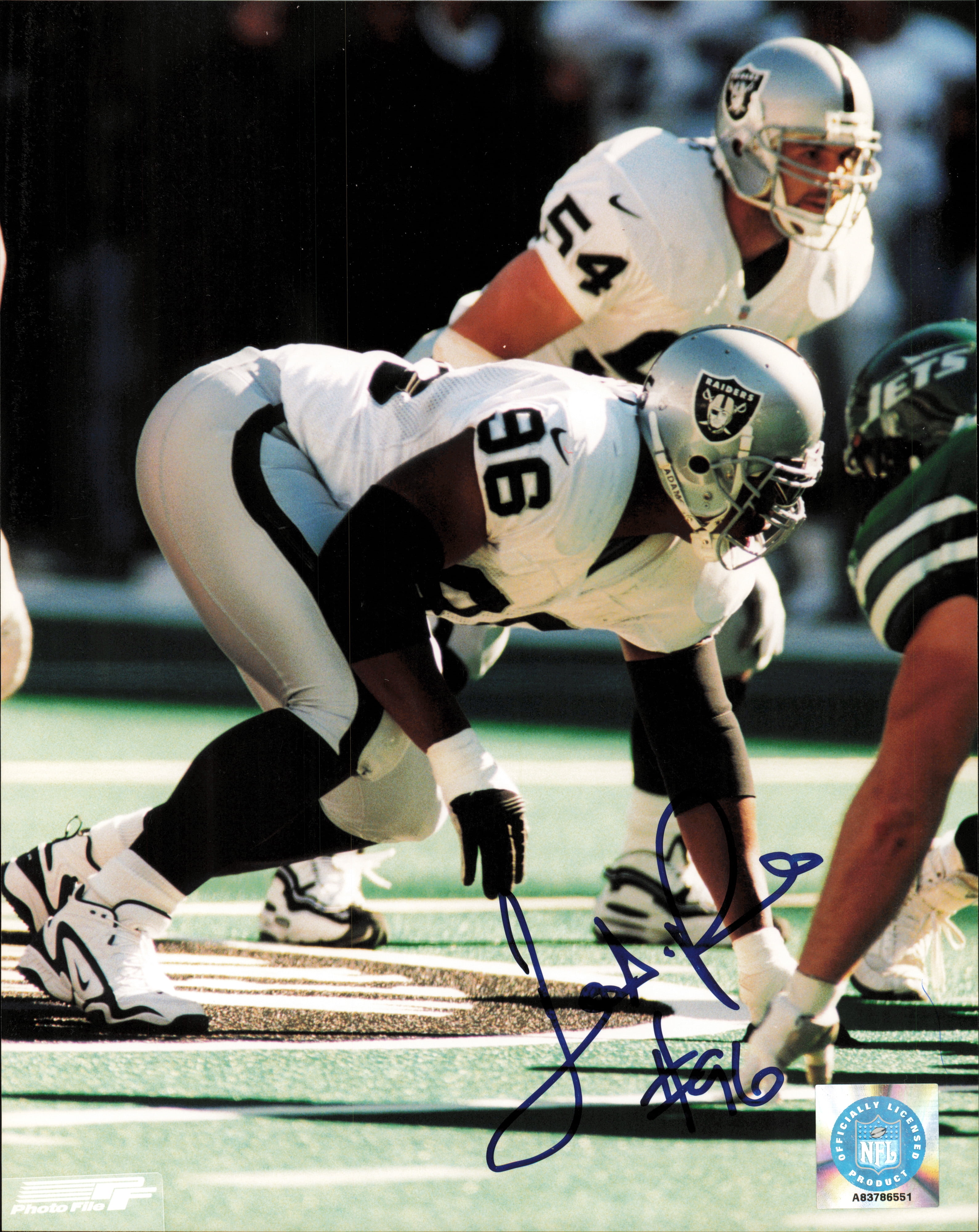 Darrell Russell Autographed 8x10 Photo Oakland Raiders SKU #257311 ...