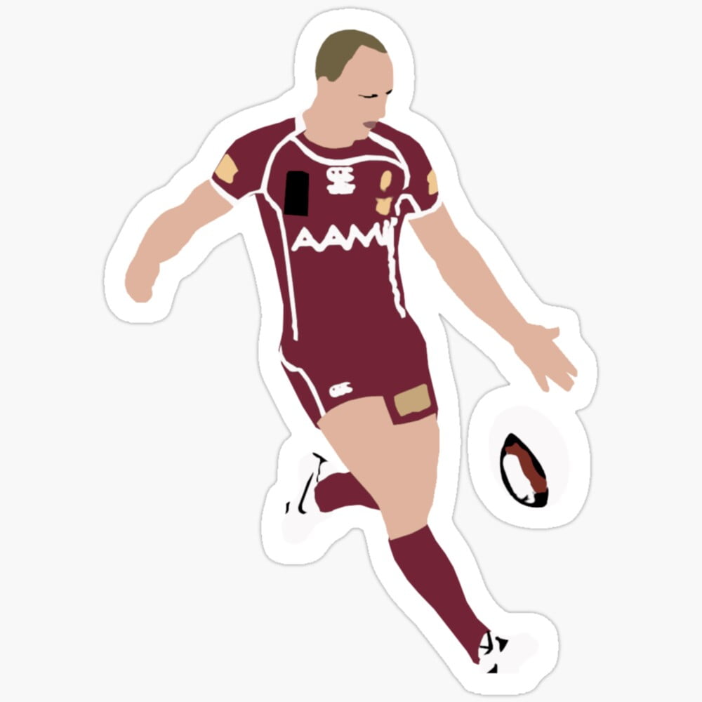 Darren Lockyer Queensland Maroons Sticker Phone Decal Water Bottle ...