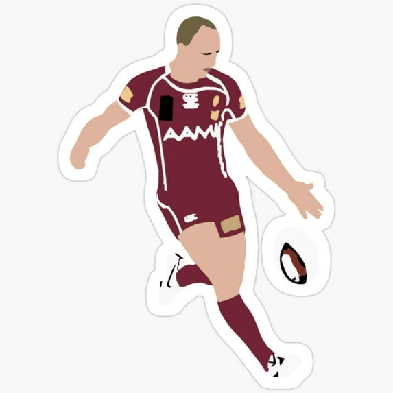 Darren Lockyer Queensland Maroons Sticker Phone Decal Water Bottle ...