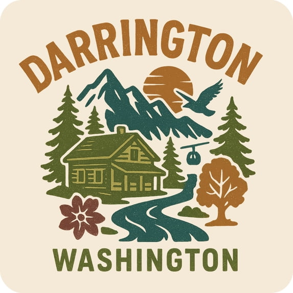 Darrington Washington Keepsakes Souvenir Vinyl Sticker – Destination ...