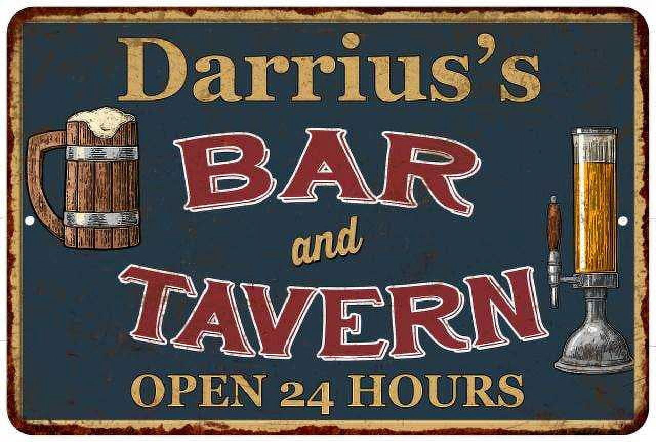 Darrius's Green Bar & Tavern Rustic Sign 8 x 12 High Gloss Metal ...