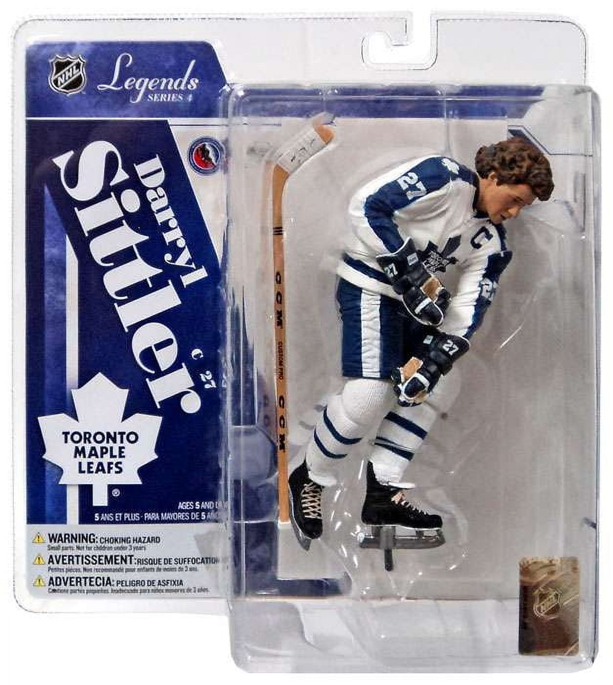 Darryl Sittler Action Figure White Jersey NHL Toronto Maple Leafs ...