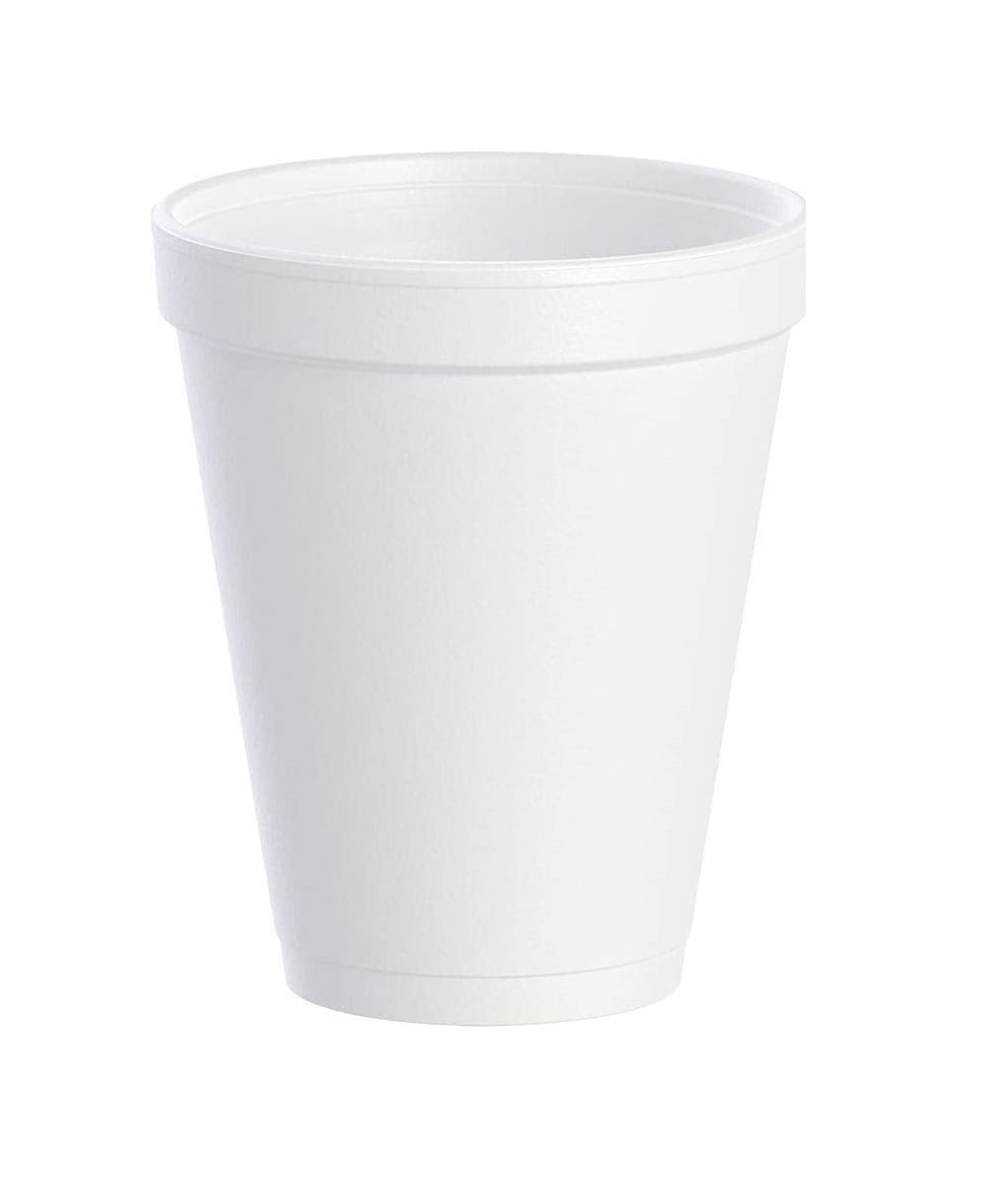 Dart 12J12 Foam Cups, White, 12 Oz, Pack of 100, Disposable and ...