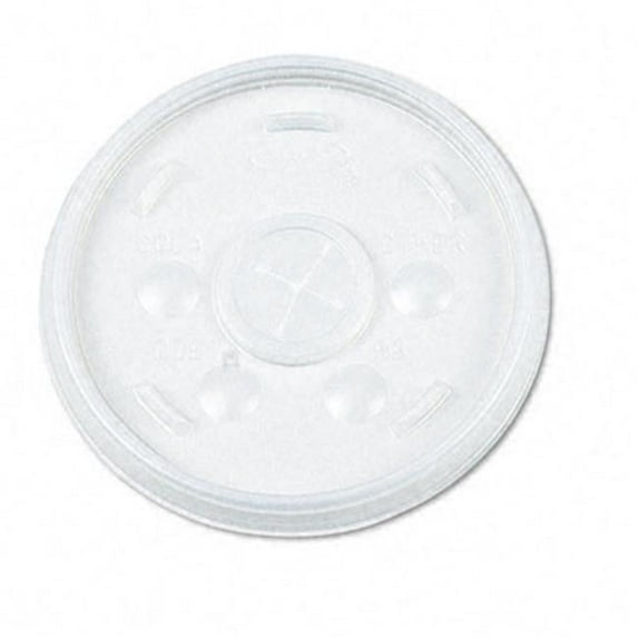 Dart 16SL Plastic Lids- for 16-oz. Hot/Cold Foam Cups- Slip-Thru Lid ...