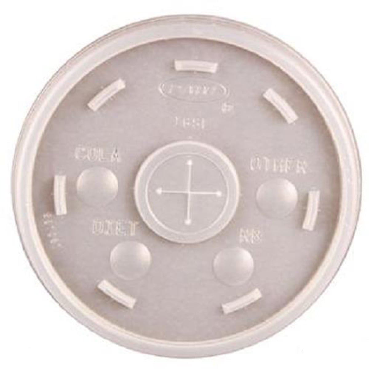 Dart 16SL Translucent Lid For Hot/Cold Foam Cup With Drilling For ...