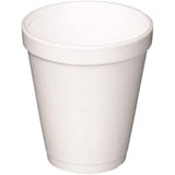 Dart Styrofoam Disposable Cups, 8 Ounce, Pack of 100, White, For Hot ...
