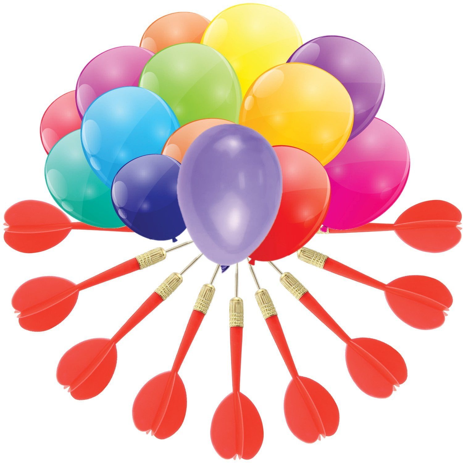 Dart Balloon Game for Kids by GAMIE - Jumbo Fun Set includes 144 dart ...