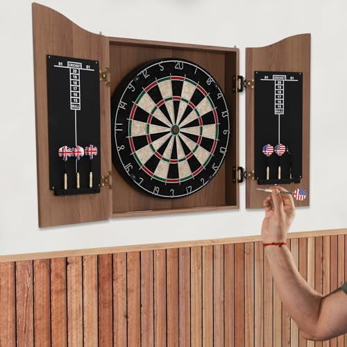 Dart Board, Classic Dartboard Cabinet, LED Electric Digital Dart Boards ...
