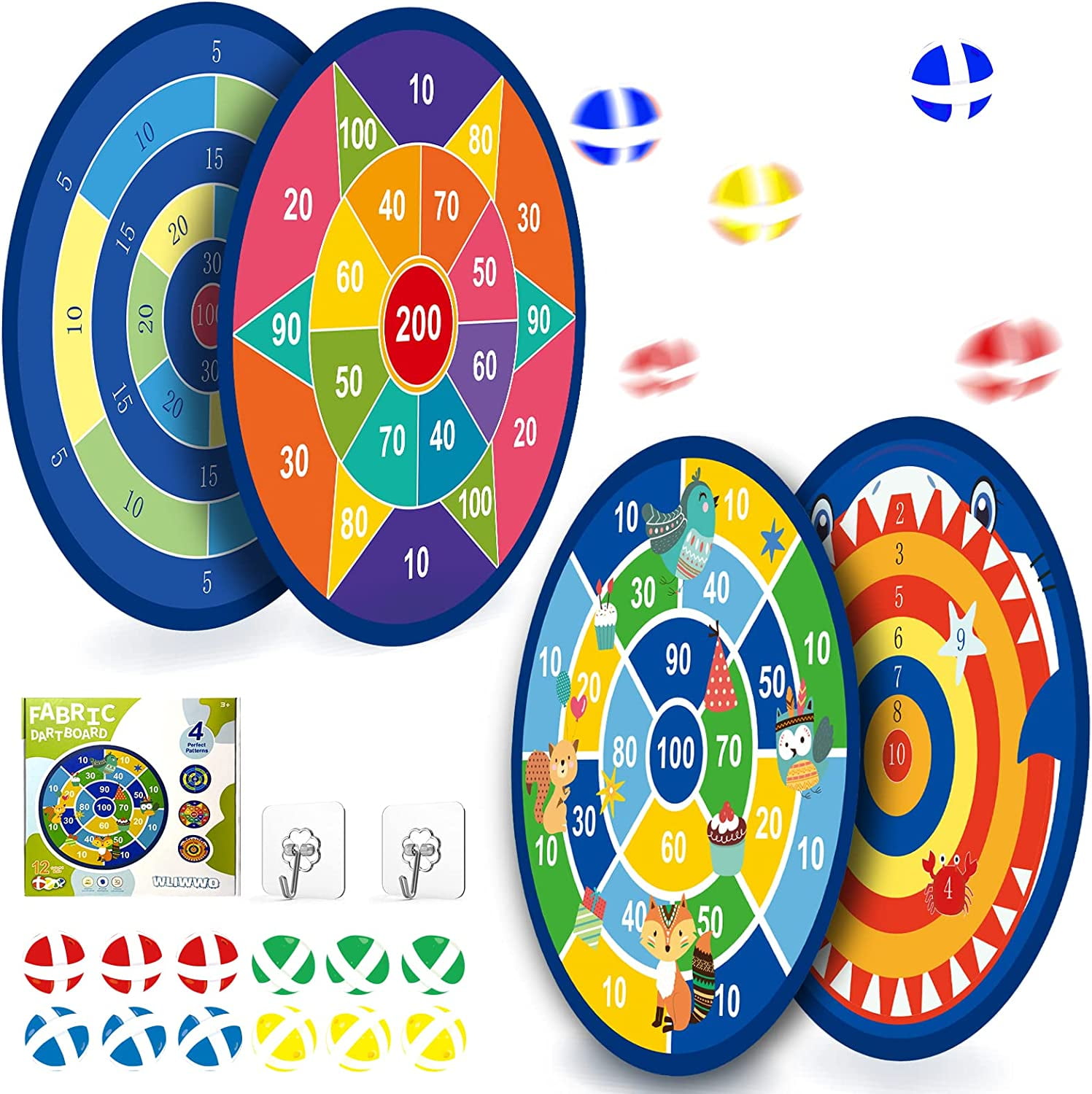 Dart Board for Kids –Sport Game and Gifts for Kids -Double Sided with ...