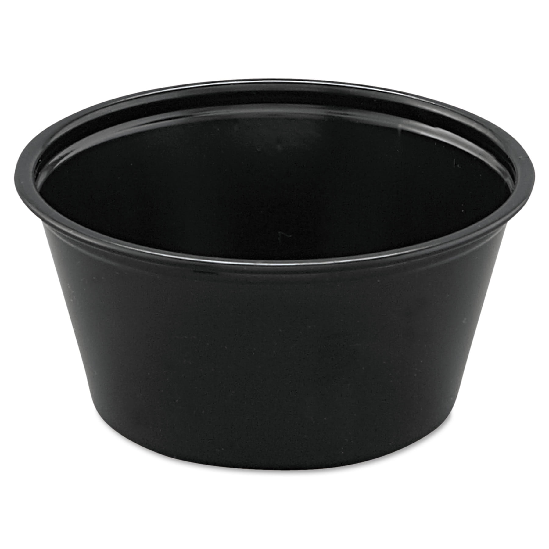 Dart® CUP,PLAS,SOUFFLE,2OZ,BK P200BLK - Walmart.com