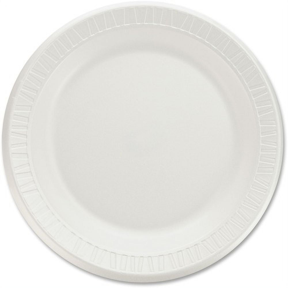 Dart Classic Laminated Foam Dinnerware Plates - 125 / Pack - Plastic ...