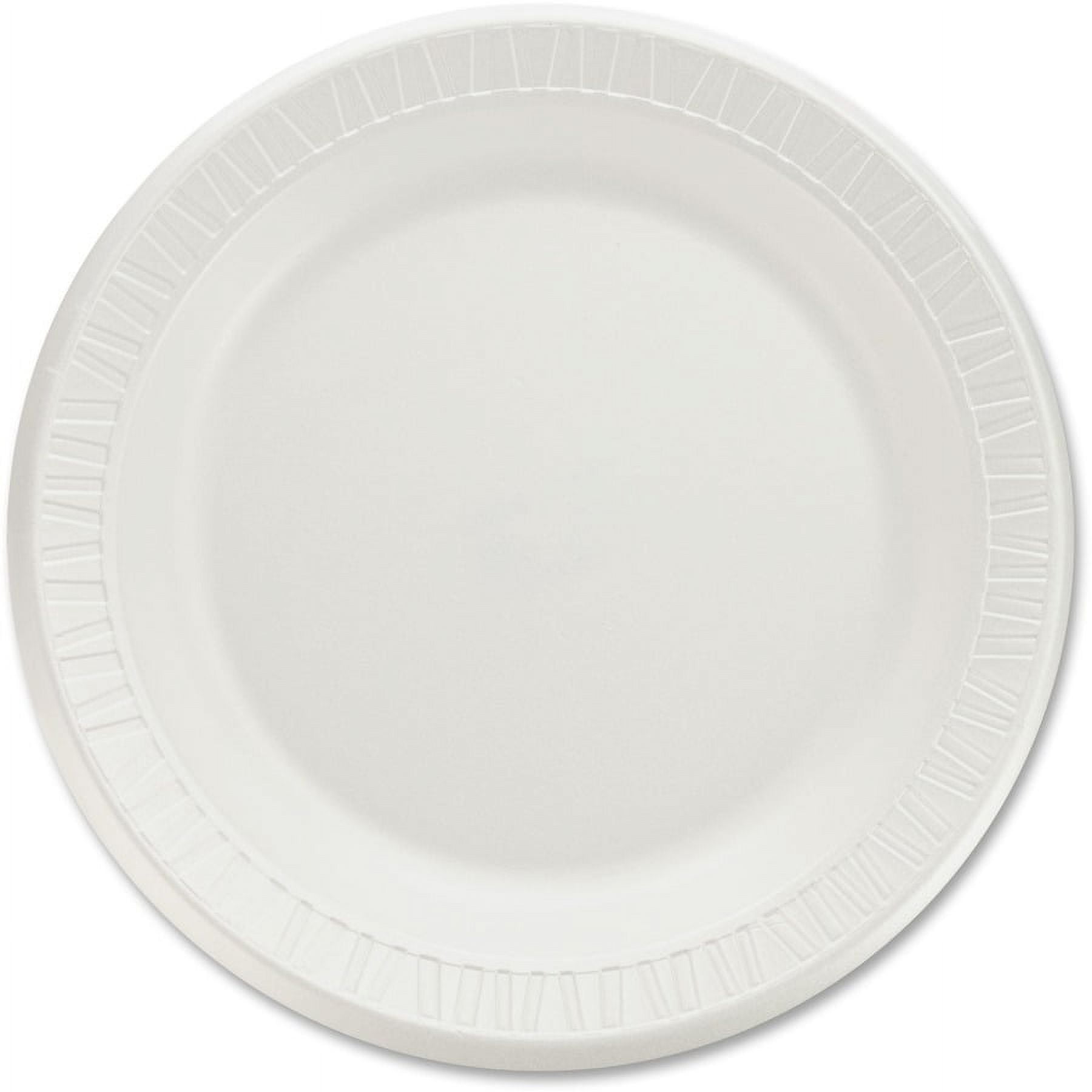 Dart Classic Laminated Foam Dinnerware Plates - 125 / Pack - Plastic ...