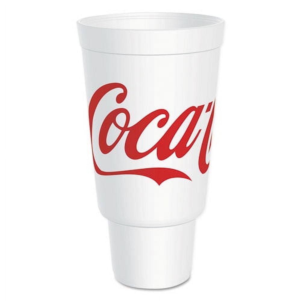 Dart Coca-Cola Foam Cups Red/White 44 oz 20/Bag 15 Bags/Carton 44AJ32C ...