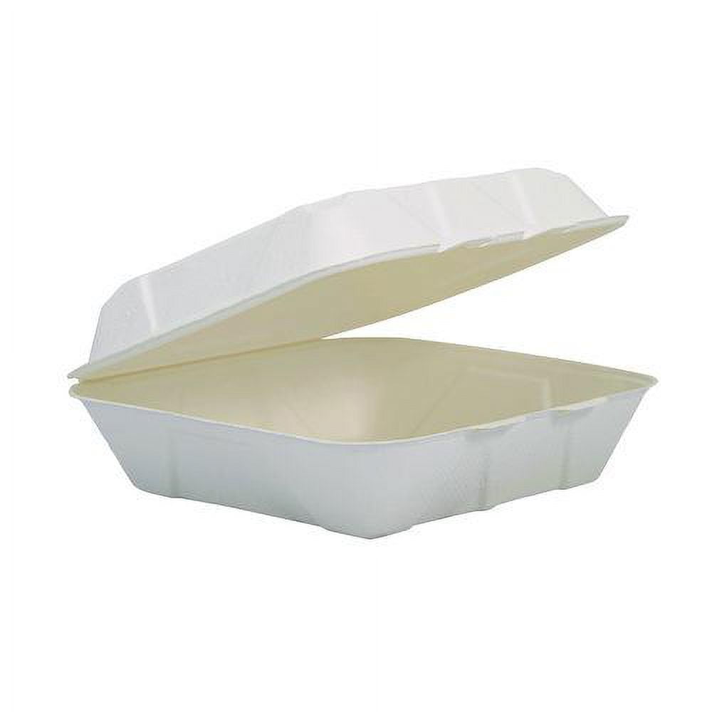 Dart Compostable Fiber Hinged Trays, ProPlanet Seal, 8.98 x 9.35 x 2.17 ...
