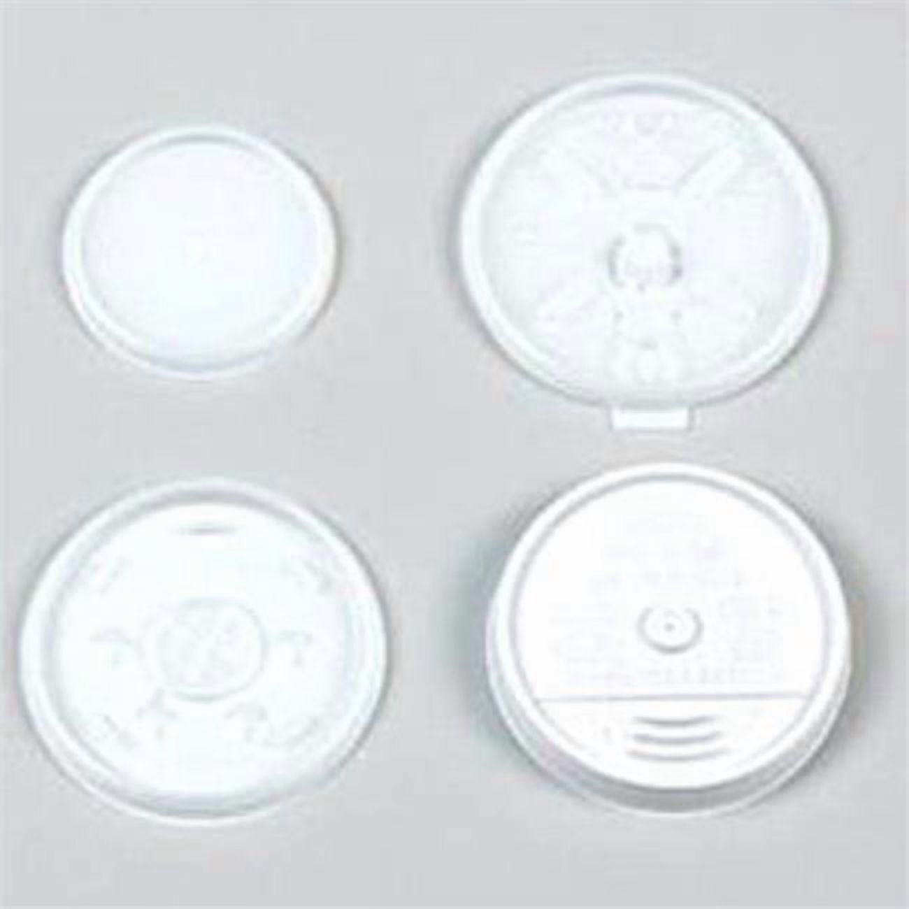 Dart B55320 DCC12JL - Plastic Lids for Hot & Cold Foam Cups - White ...