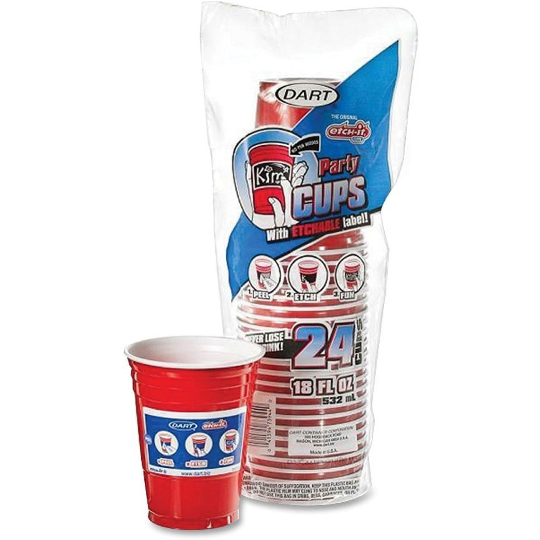 Dart, DCC16ERL24, Cup, 288 / Carton, Red, 18 fl oz - Walmart.com