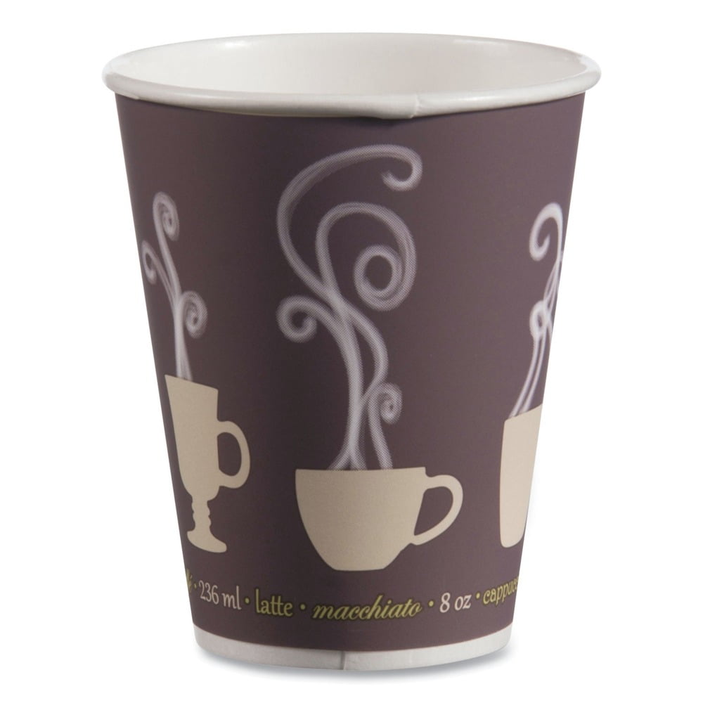 Dart DWTG16ST Thermoguard 16 oz. Insulated Paper Hot Cups - Steam Print ...